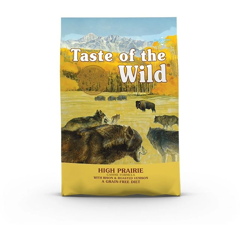 TASTE OF WILD Dog High Prairie, sa srnetinom i bizonom, 2 kg