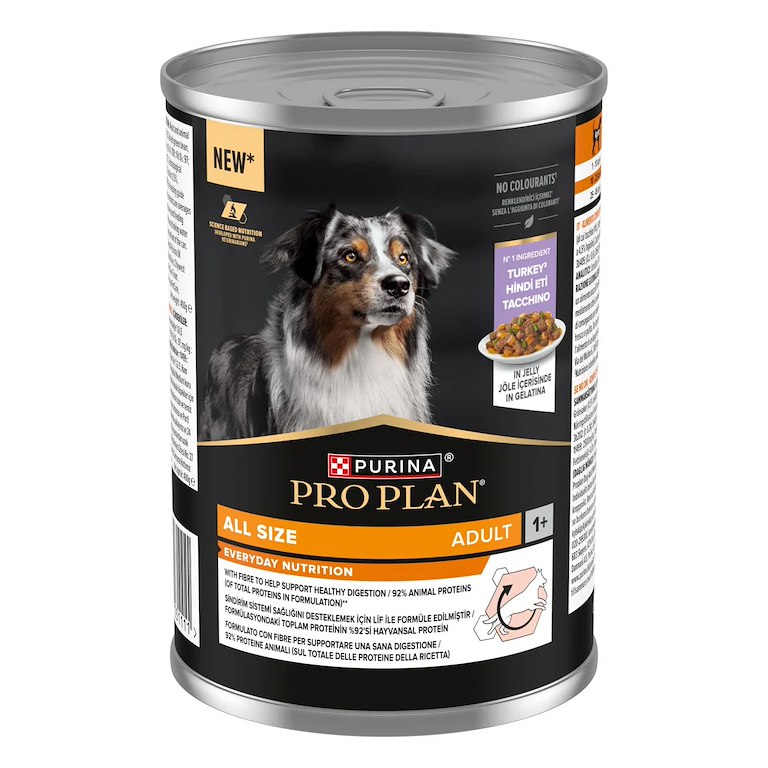 PRO PLAN Konzerva za odrasle pse u želeu, s ćuretinom, 400g