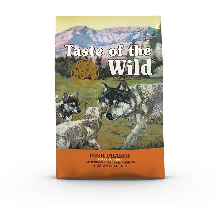 TASTE OF WILD Dog High Prairie PUPPY, sa srnetinom i bizonom, 2kg