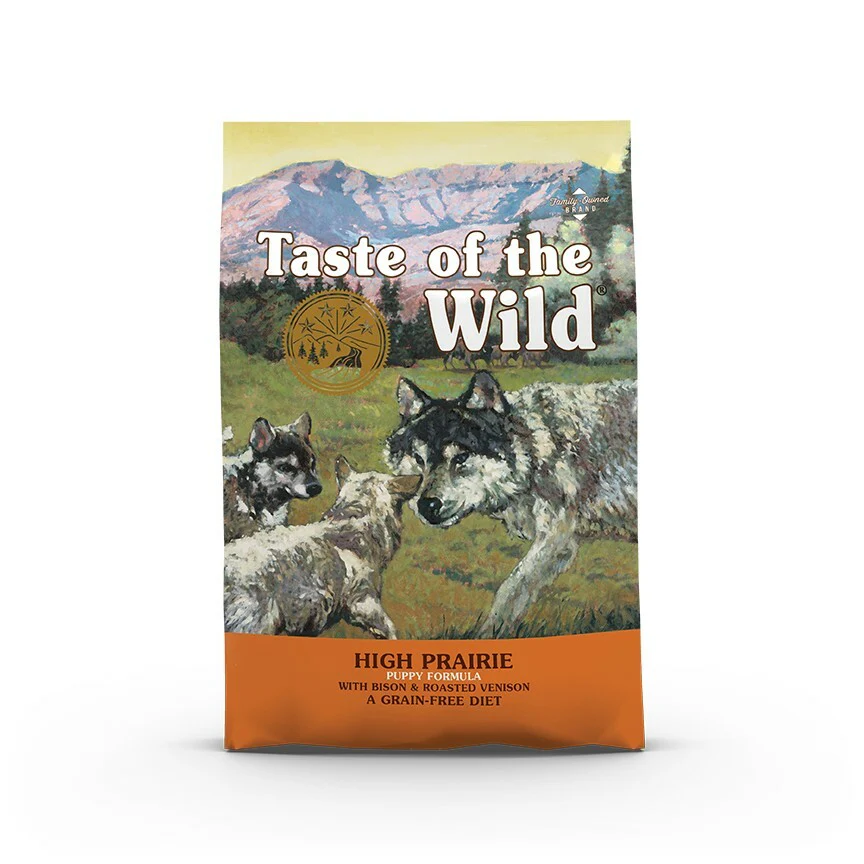 TASTE OF WILD Dog High Prairie PUPPY, sa srnetinom i bizonom, 12,2kg