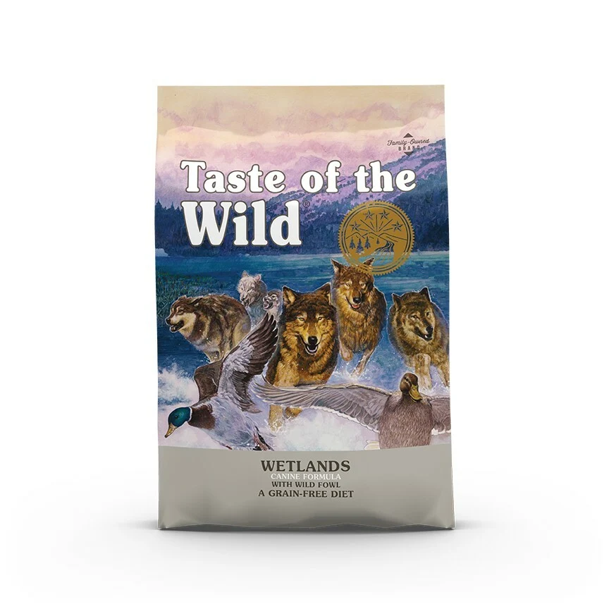 TASTE OF WILD Dog Wetlands, s pečenim mesom divljih ptica, 12,2kg