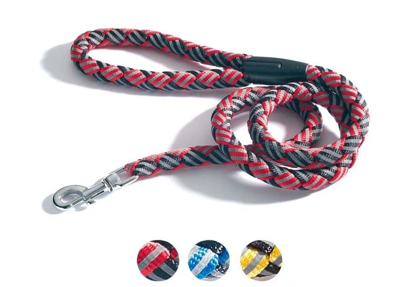 CAMON Povodac za pse od najlona, Reflex pleteni dvobojni 15mm/110cm
