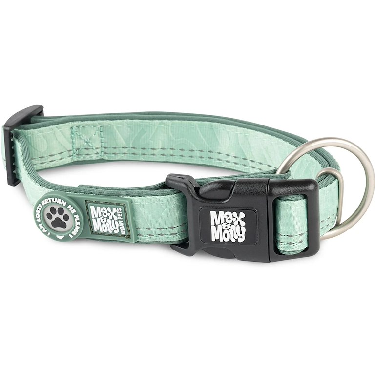 MAX & MOLLY Ogrlica za pse Smart ID, Jade, S, 1,5 x 28-45 cm