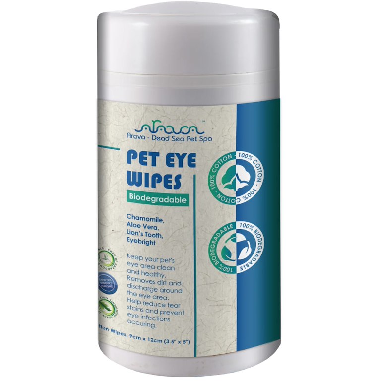 ARAVA Pet Eye Wipes, vlažne maramice za negu očiju, biorazgradive, 100kom