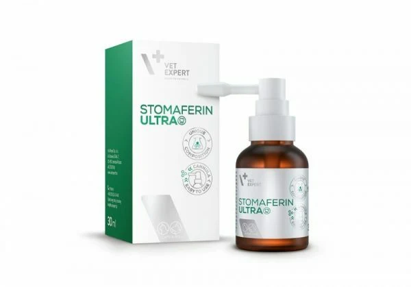 VET EXPERT Stomaferin Ultra 30ml, gel za negu zuba i desni kod pasa i mačaka