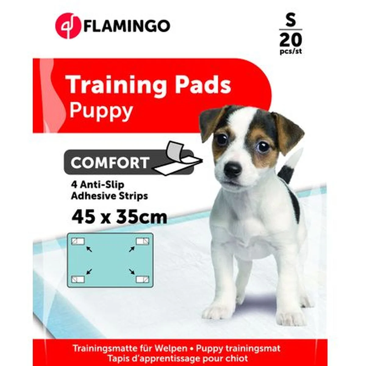 FLAMINGO Upijajuće prostirke za štence Comfort, neklizajuće, 20kom
