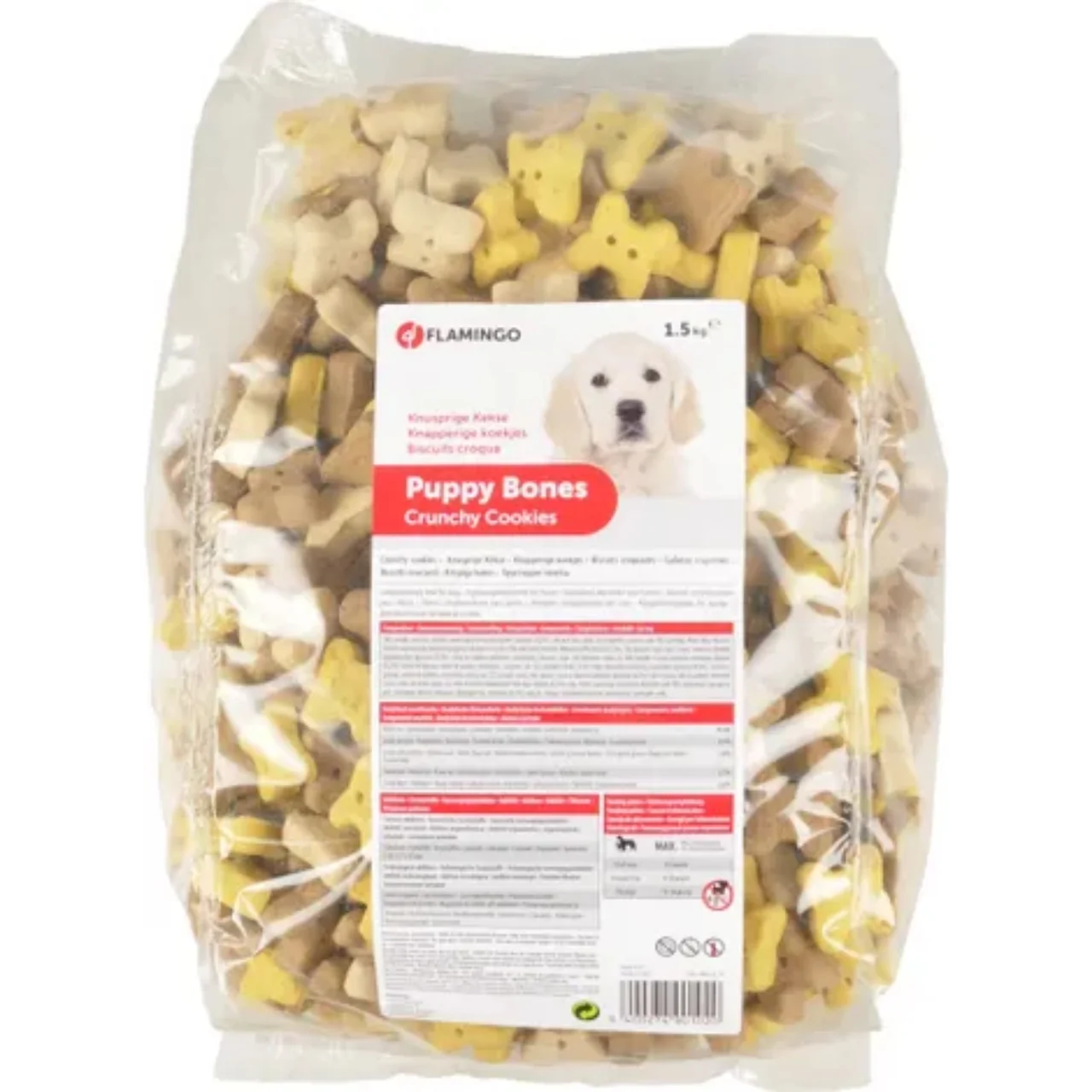 FLAMINGO Poslastica za pse Biscuits PUPPY, hrskavi biskviti, 1,5kg
