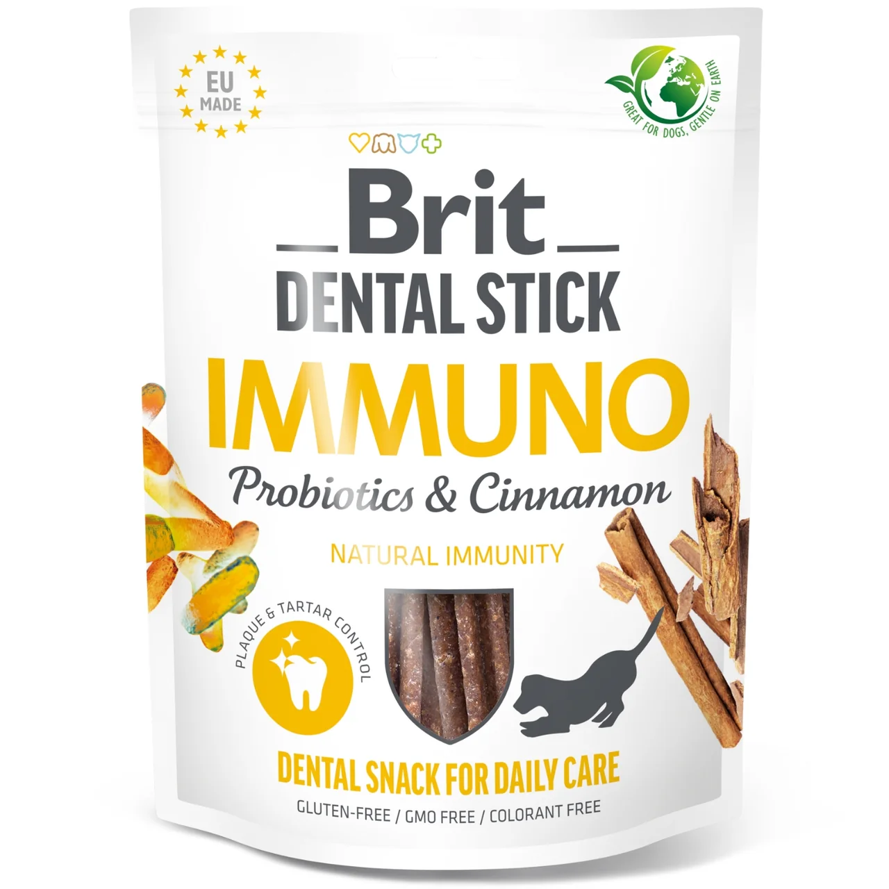 BRIT Dental Sticks Immuno, štapići za pse s cimetom i probioticima, 251g