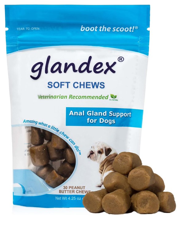 GLANDEX Poslastica za pse, za podršku funkcije analnih žlezda 120g