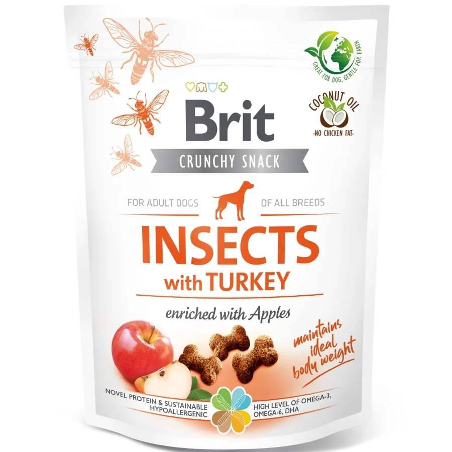 BRIT Crunchy Cracker, hrskavi kreker s insektima i ćuretinom, 200g