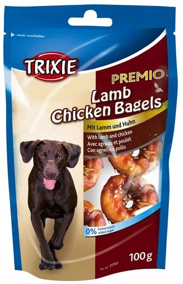 TRIXIE Poslastica za pse Premio Bagels Perece sa Piletinom i Jagnjetinom 100g