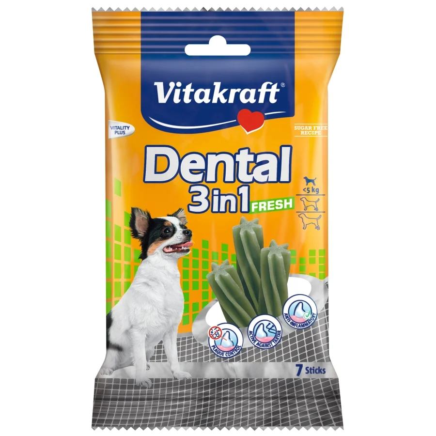 VITAKRAFT Poslastica za pse Dental Fresh 3u1 (do 5 kg), 70g