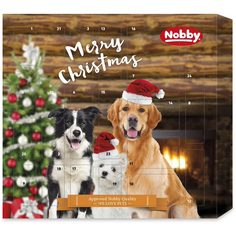 NOBBY StarSnack Božićni kalendar za pse, 113g