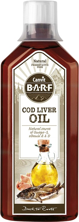 CANVIT Barf Ulje bakalarove jetre, izvor Omega-3, za pse, 500ml