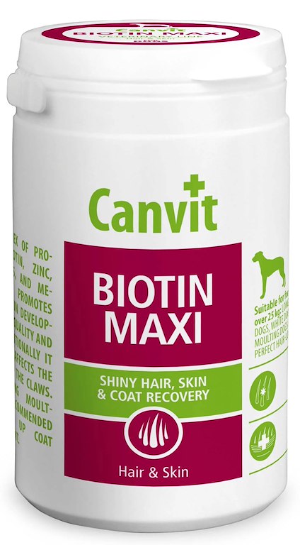 CANVIT Biotin Maxi tablete - Hair & Skin, za sjajnu dlaku, za pse