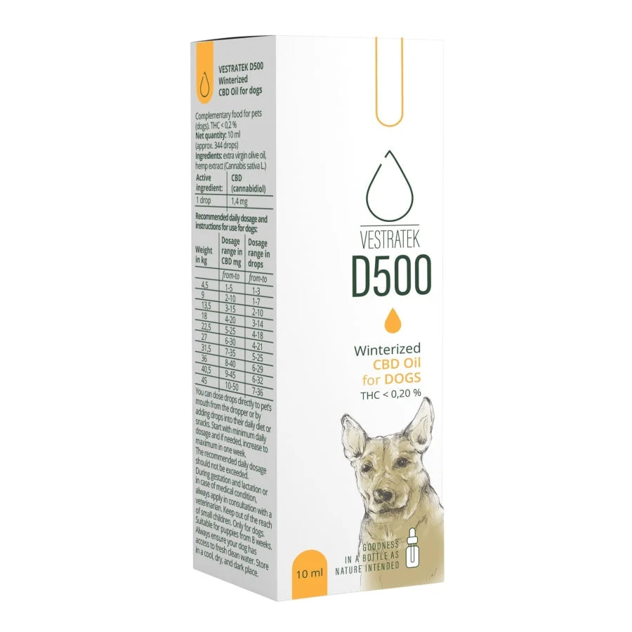 CBD (Vestratek) Ulje za pse D500, 10ml