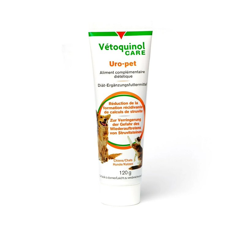 VETOQUINOL Pasta za pse i mačke UroPet, za izbacivanje kamenčića 120g