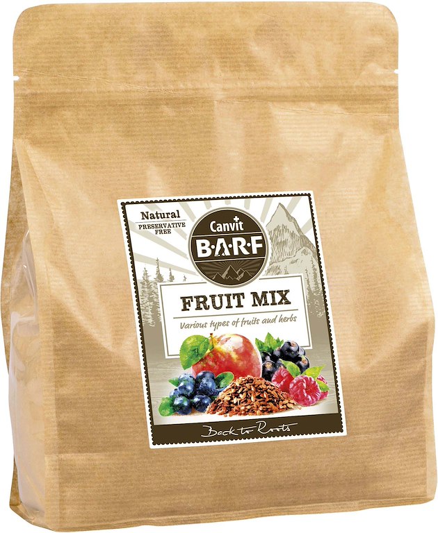 CANVIT Barf Fruit Mix u prahu, sušeno voće, za pse, 800g