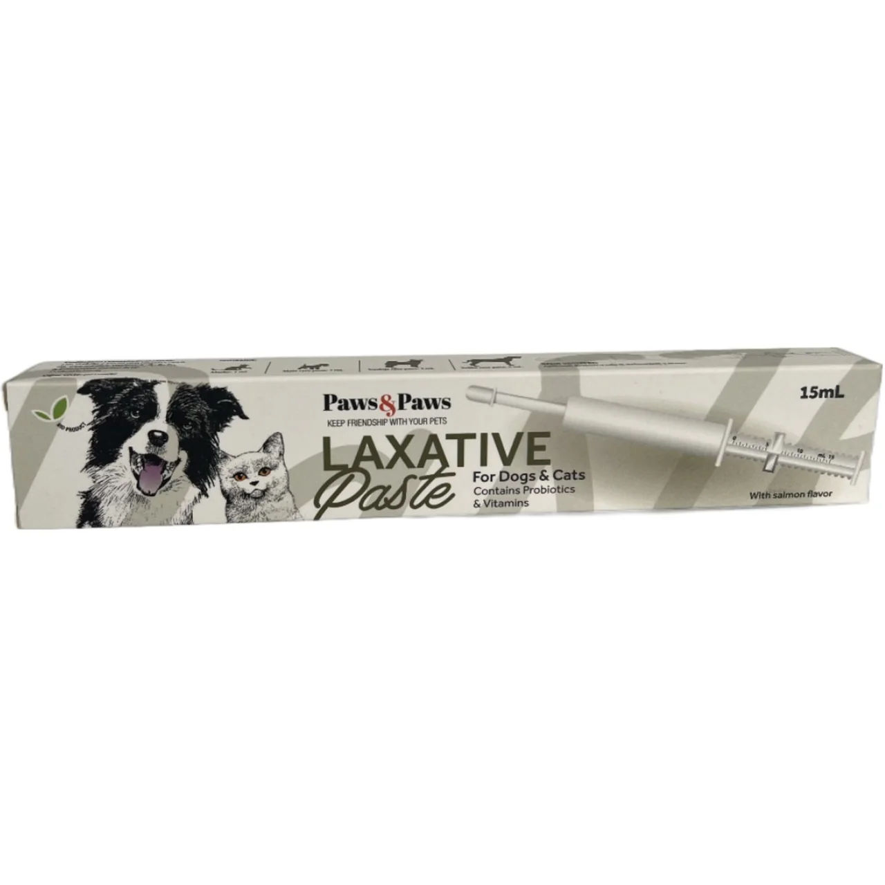 PAWS&PAWS Pasta za pse i mačke Laxativ, za stabilizaciju crevne flore, 15ml