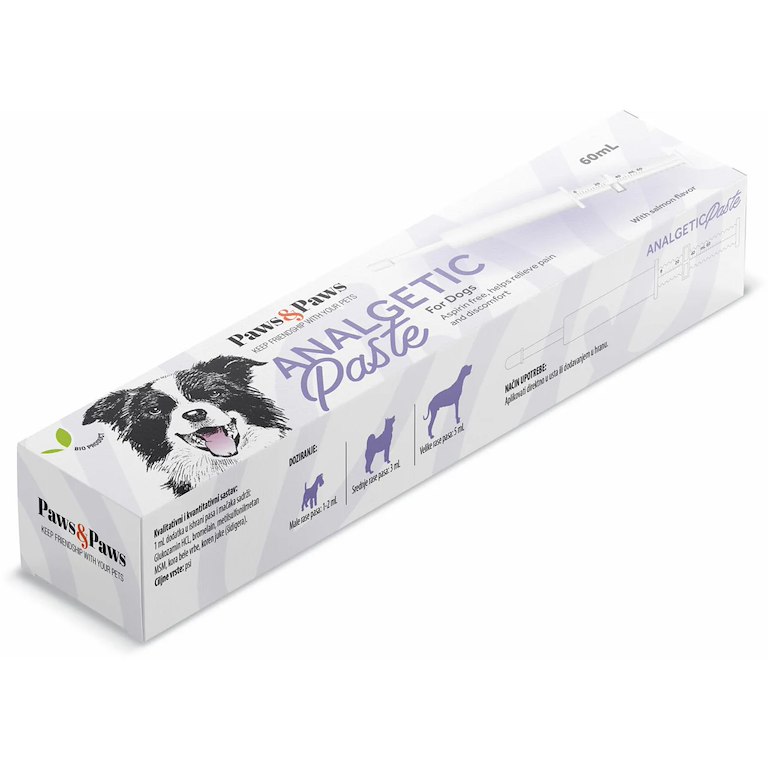 PAWS&PAWS Pasta za pse Analgetic, pomaže kod bola i nelagodnosti, 60ml