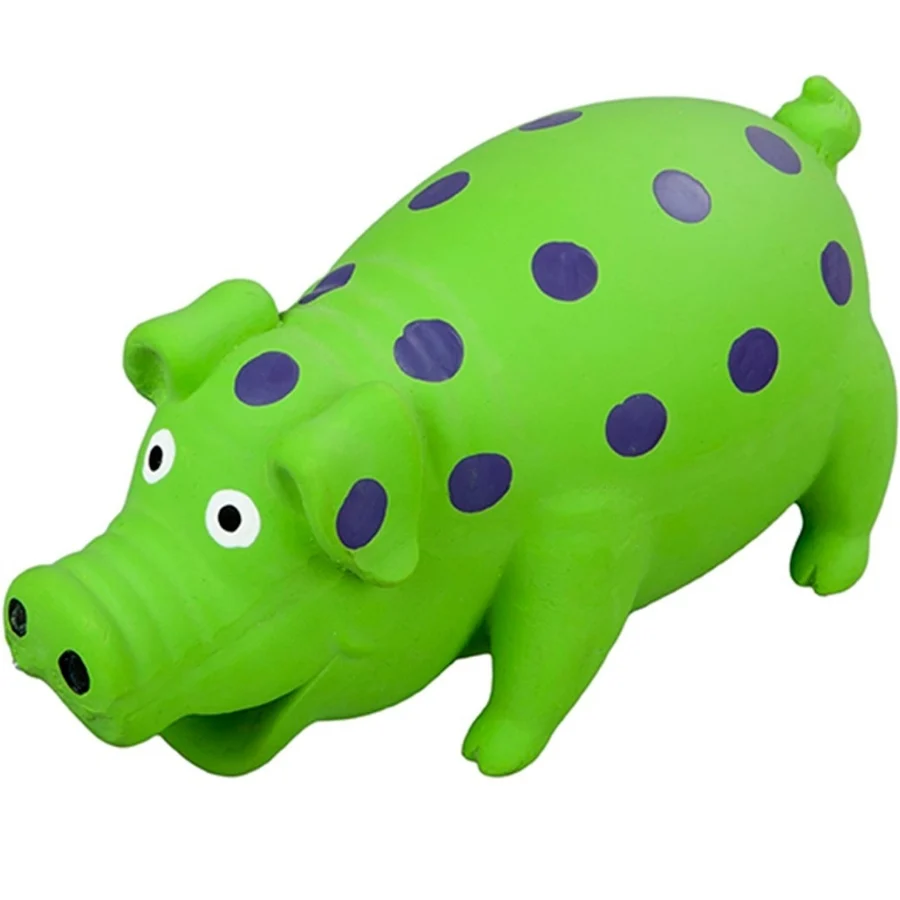 PAWISE Igračka za pse Svinja sa tačkicama, latex, raznih boja