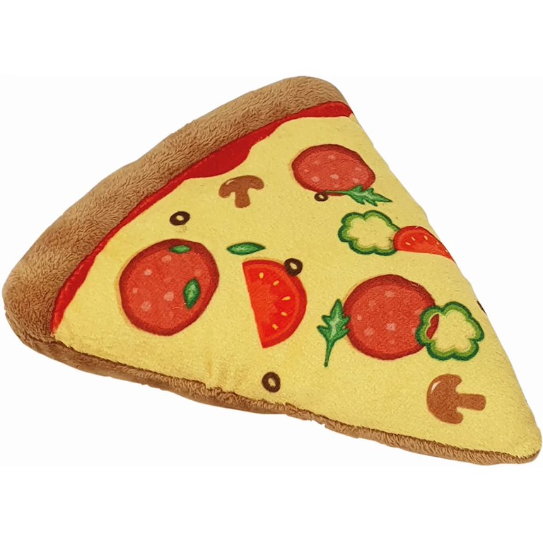 NOBBY Igračka za pse Pizza, plišana, zvučna, 20cm