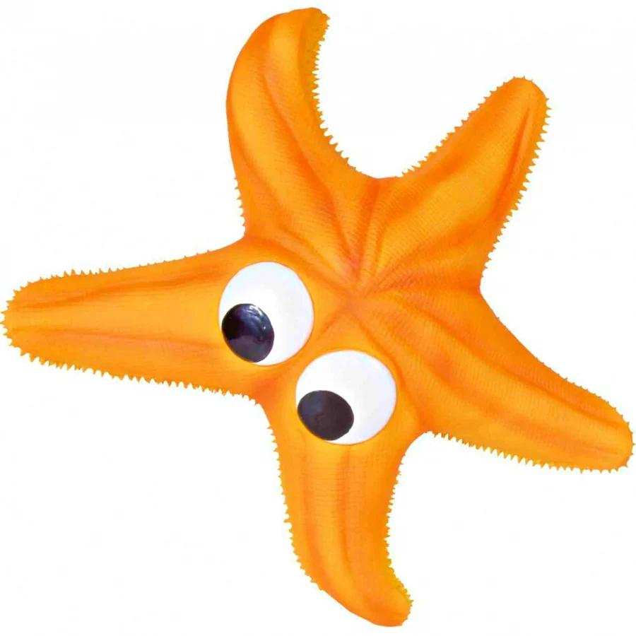 TRIXIE Igračka za pse Morska zvezda zvučna, latex Narandžasta 23cm