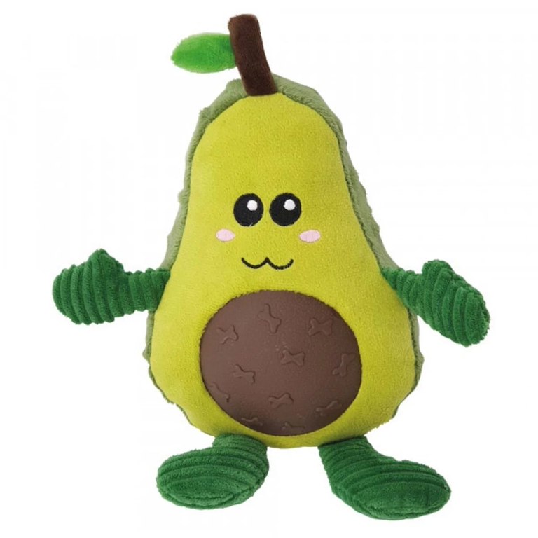 NOBBY Igračka za pse Avokado plišana, zvučna, 25cm