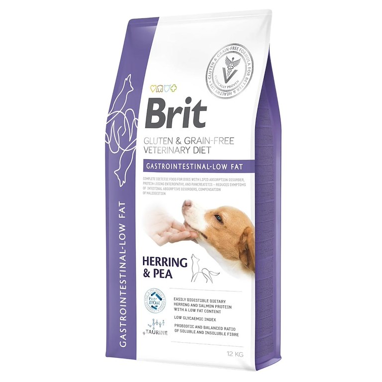 BRIT VD Dog Gastrointestinal Low fat, kod poremećaja varenja, bez žitarica