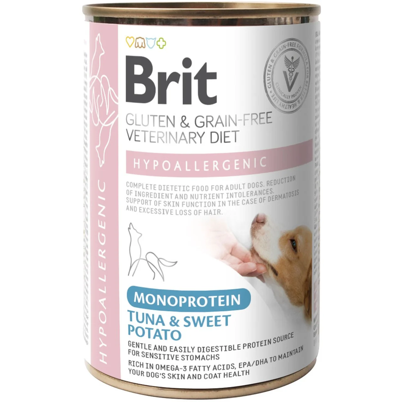 BRIT VD Hypoallergenic, monoproteinska hrana s tunom, bez žitarica, 400g