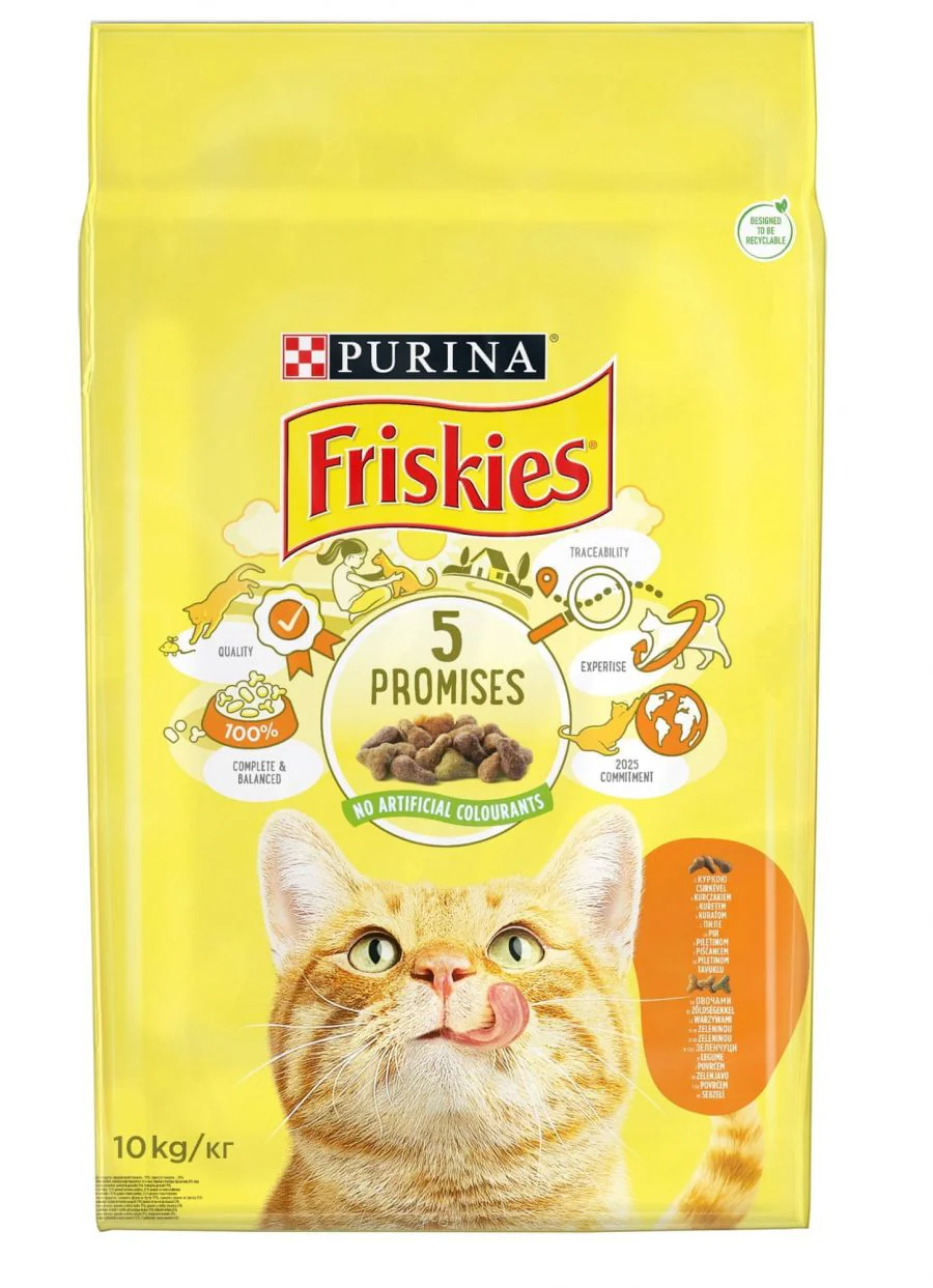 FRISKIES Briketi za mačke Adult Piletina i Povrće