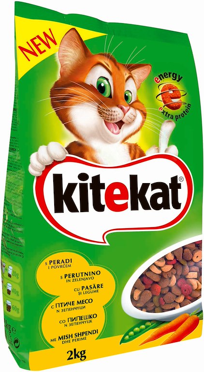 KITEKAT Briketi za mačke Piletina i Povrće