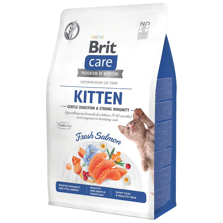 BRIT CARE KITTEN Gentle Digestion & Strong Immunity, bez žitarica