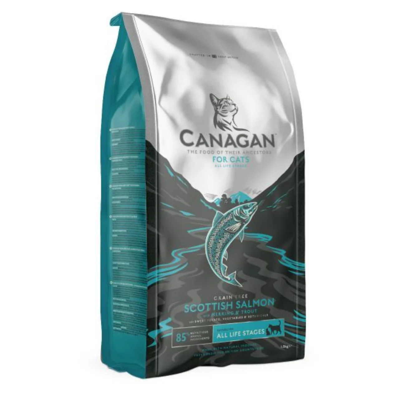 CANAGAN Škotski losos s haringom i pastrmkom, za mačke, bez žitarica, 1,5kg