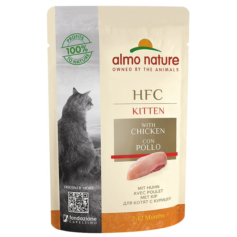 ALMO NATURE HFC Complete KITTEN, kesica s piletinom, 55g