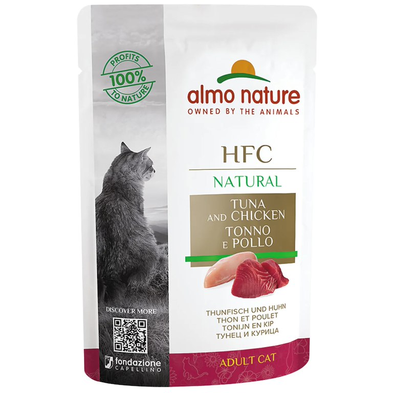 ALMO NATURE HFC Natural kesica za mačke, Tuna i Piletina, 55g