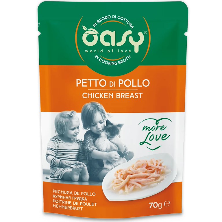 OASY More Love Kesica za mačke Fileti piletine, 70g