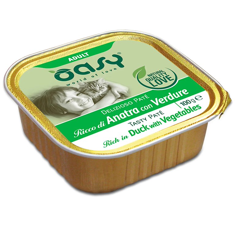 OASY Tasty Pate Pašteta za mačke s Pačetinom i povrćem, 100g