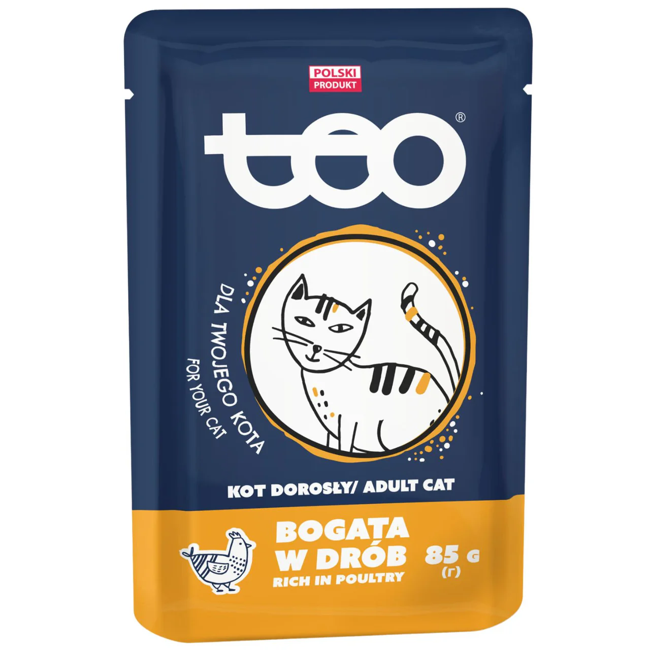 TEO Kesica za mačke s piletinom, 85g