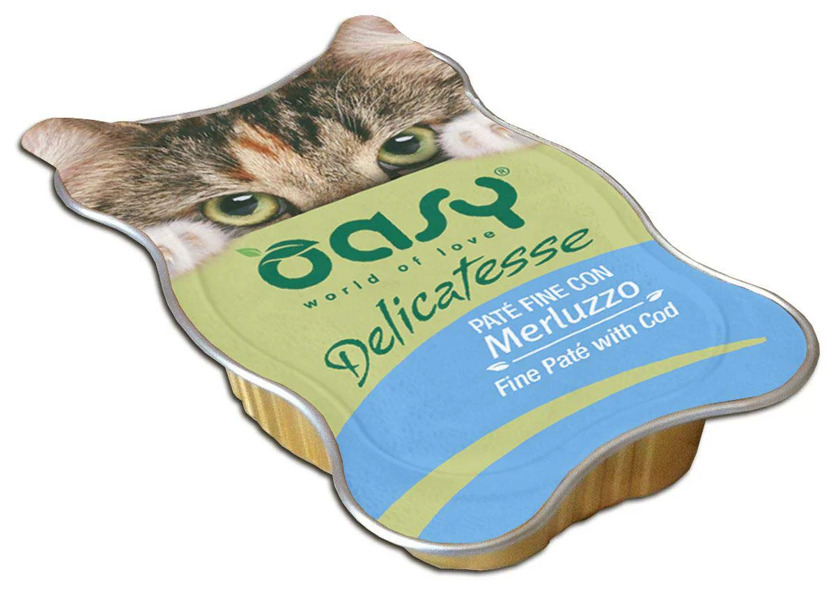 OASY Delicatesse Pašteta za mačke s Bakalarom, 85g