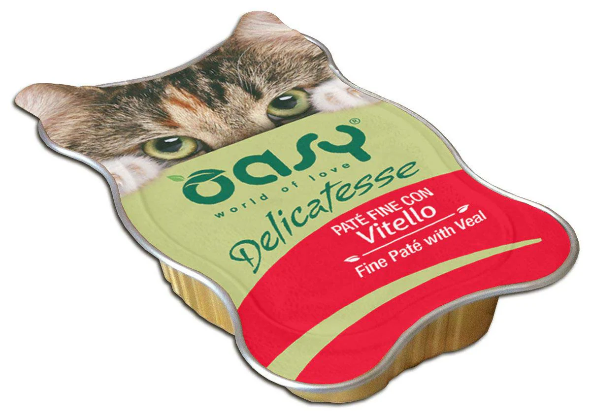 OASY Delicatesse Pašteta za mačke s Teletinom, 85g