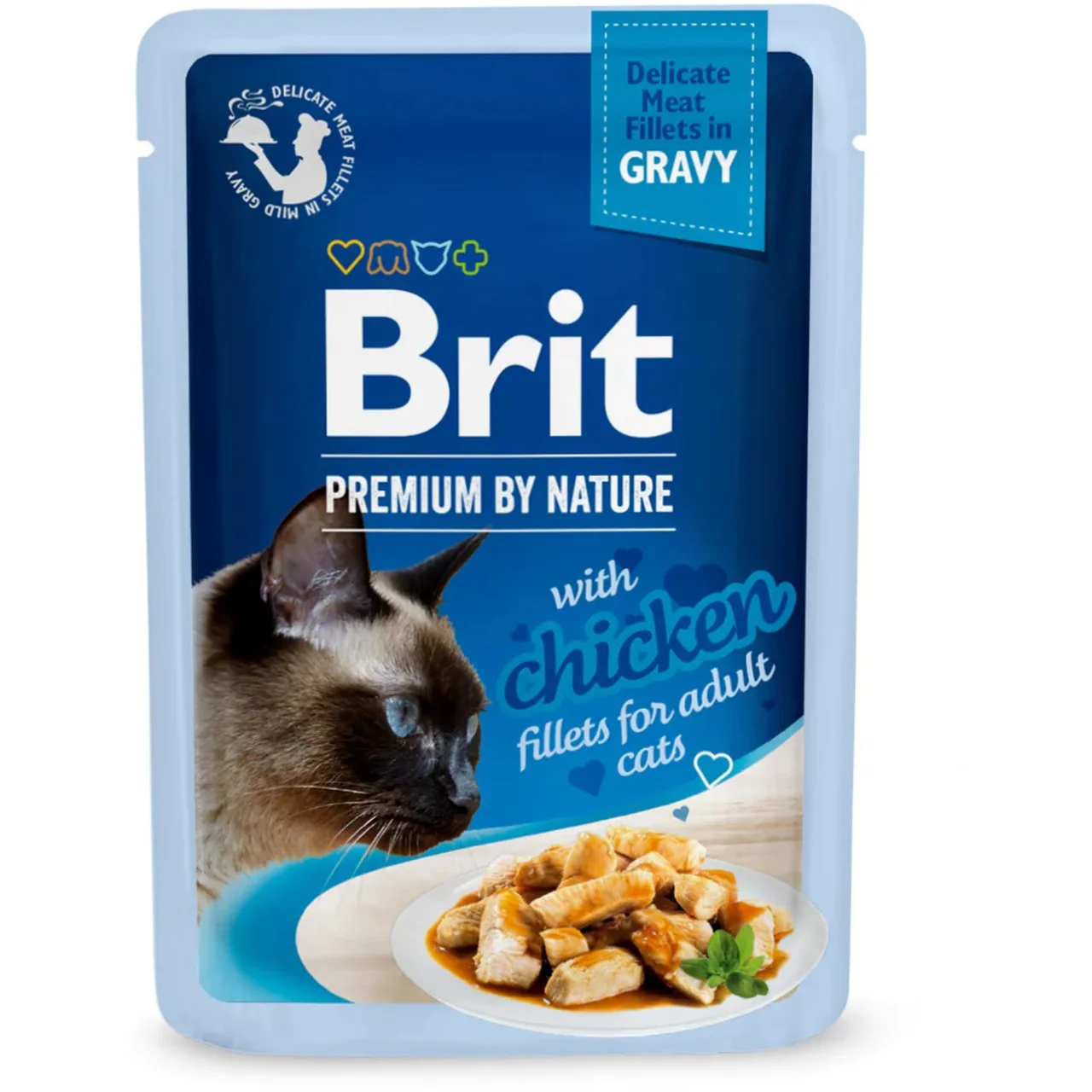 BRIT PREMIUM kesica, nežni fileti u sosu s piletinom, 85g