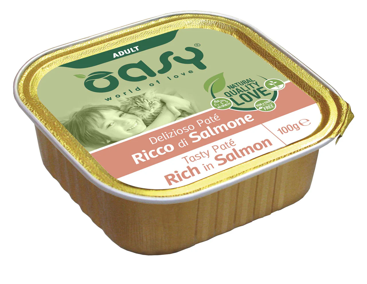 OASY Tasty Pate Pašteta za mačke s lososom, 100g