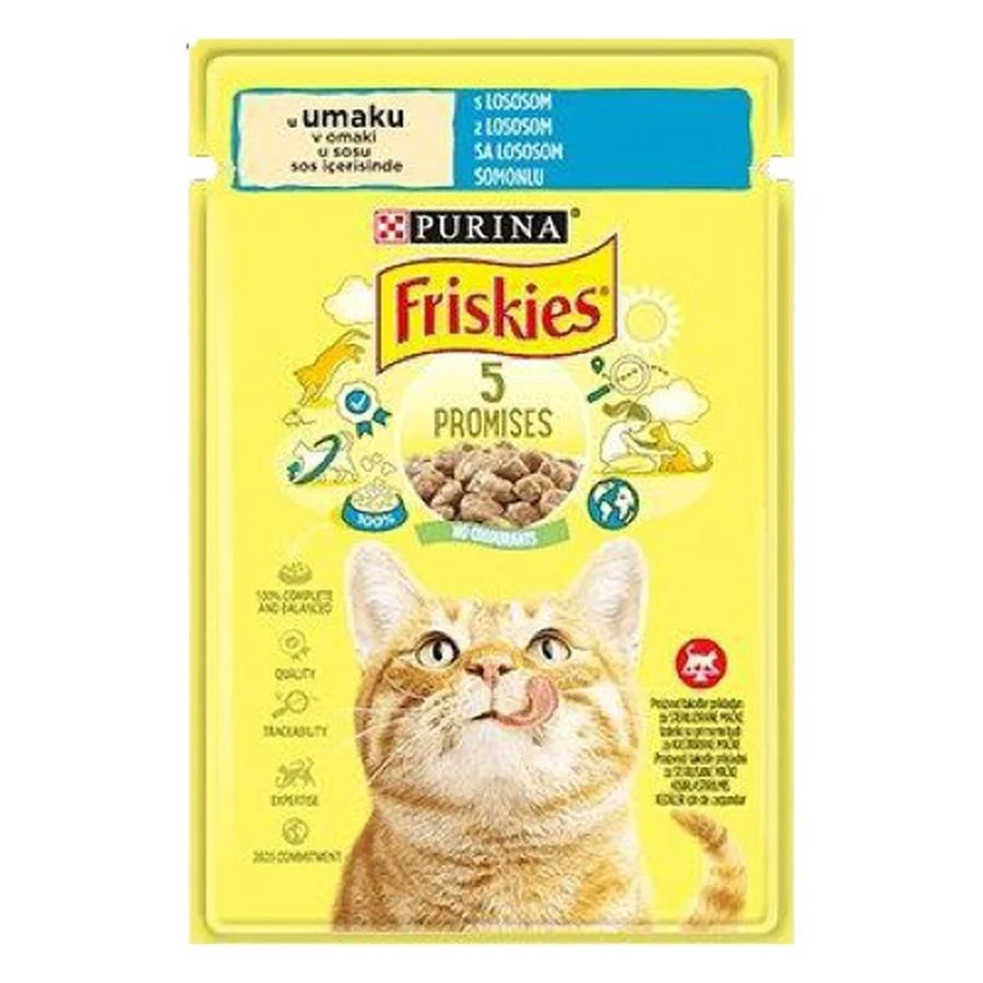 FRISKIES Kesica za mačke Adult Losos u sosu 85g