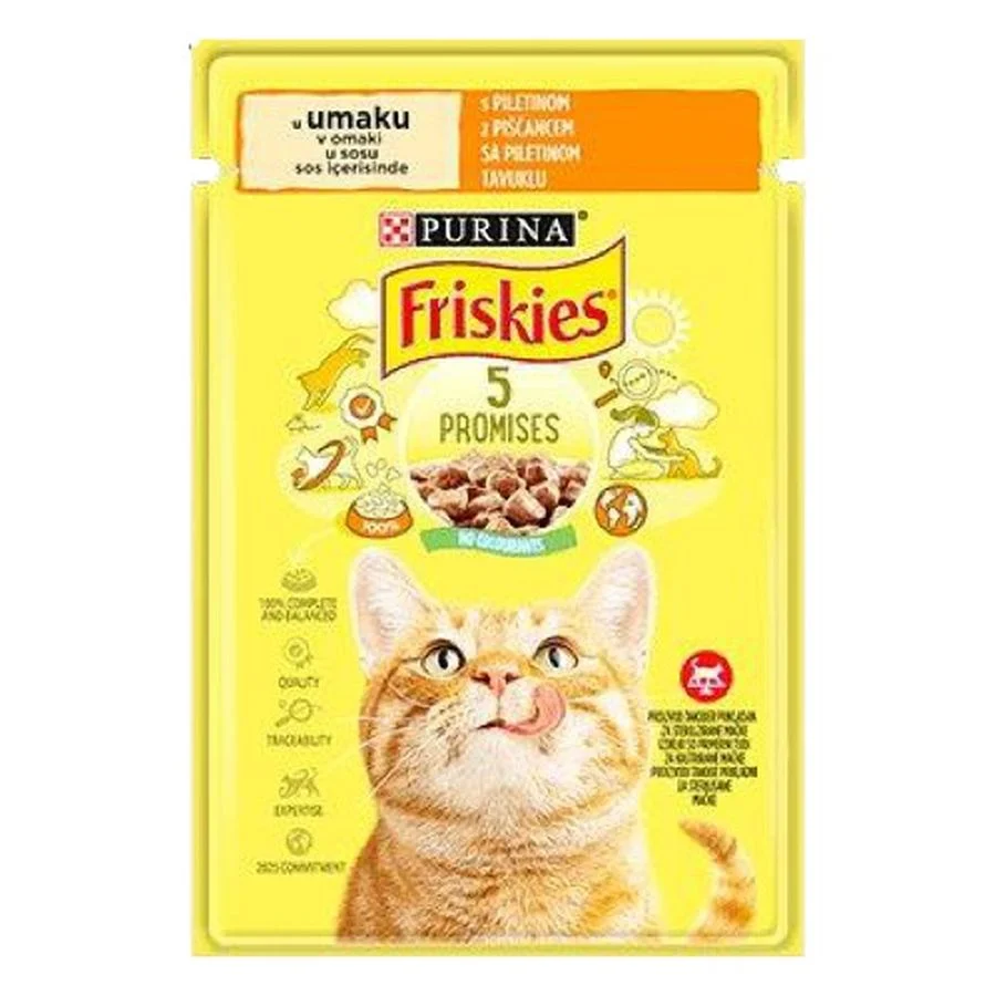 FRISKIES Kesica za mačke Adult Piletina u sosu 85g