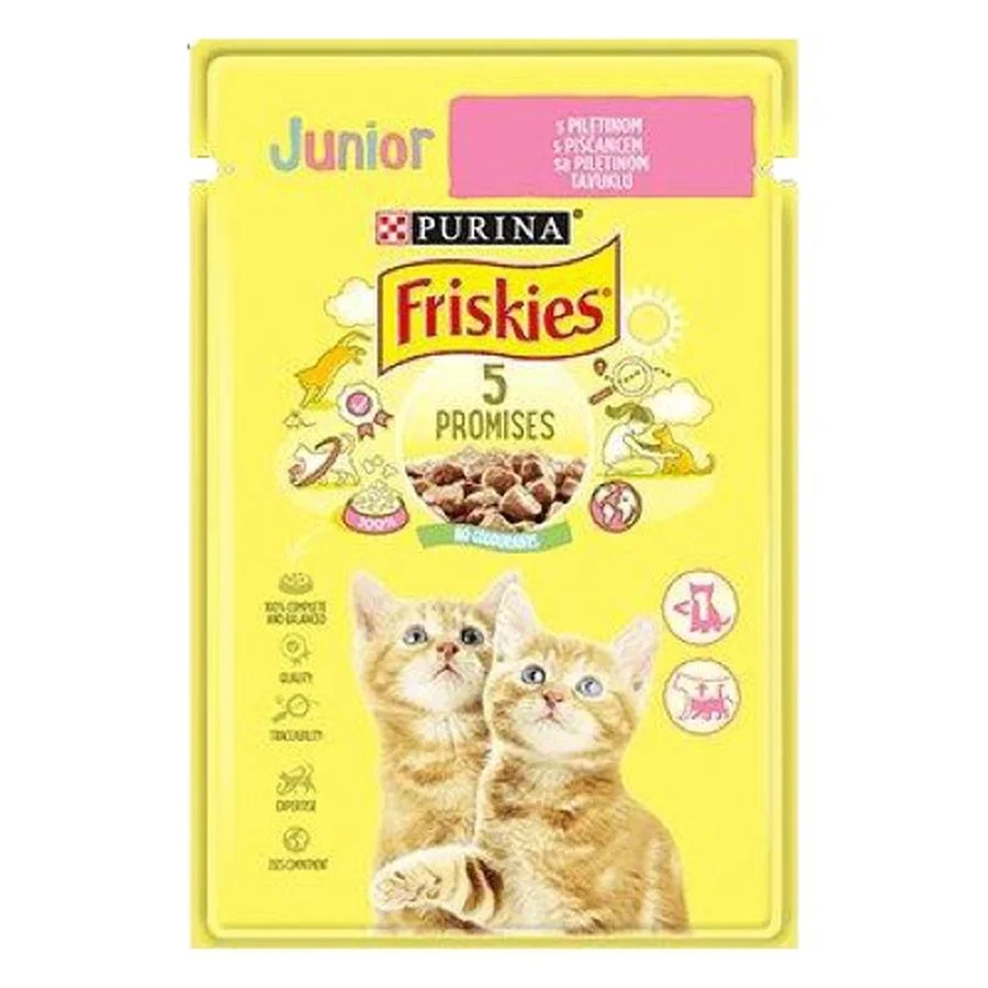 FRISKIES Kesica za mačiće JUNIOR Piletina u sosu 85g