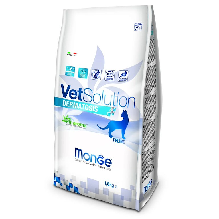 VET SOLUTION Monge Cat Dermatosis, 1,5kg