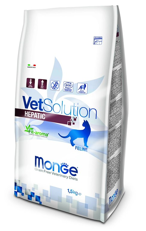 VET SOLUTION Monge Cat Hepatic, 1,5kg