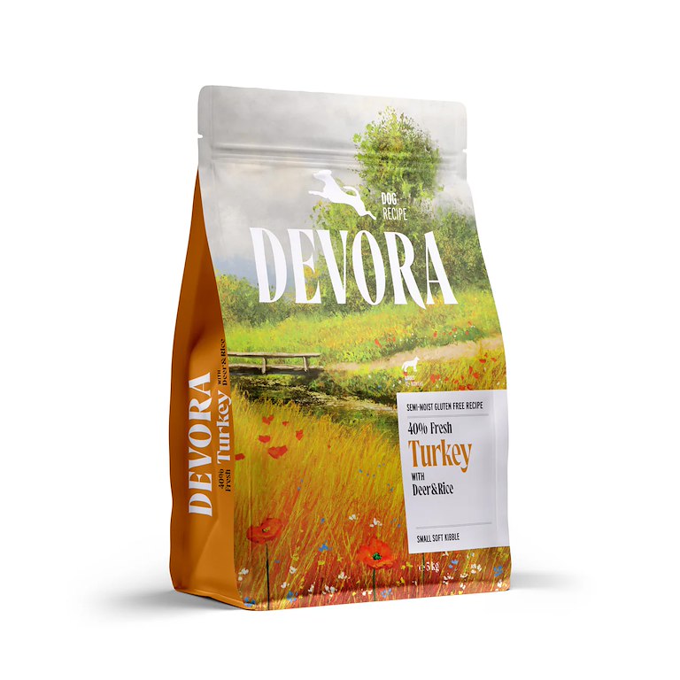DEVORA Dog Poluvlažna Mini, s jelenom i ćuretinom, 5kg