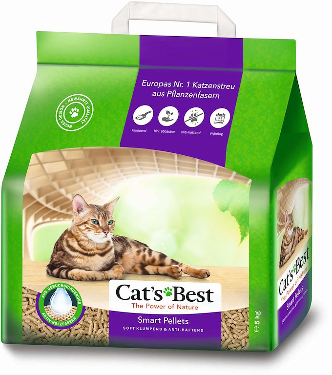 CATS BEST Smart upijajući biljni osip za mačke, bez mirisa, 5kg/10L